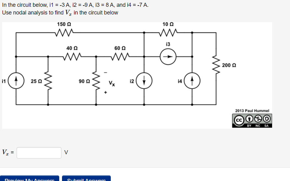 Solved In the circuit below, i1=−3 A,i2=−9 A,i3=8 A, and | Chegg.com