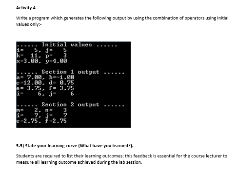 Solved Activity 1 1) Enter the following program: #include | Chegg.com