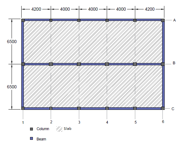 Solved The figure above is a floor plan of a concrete slab. | Chegg.com