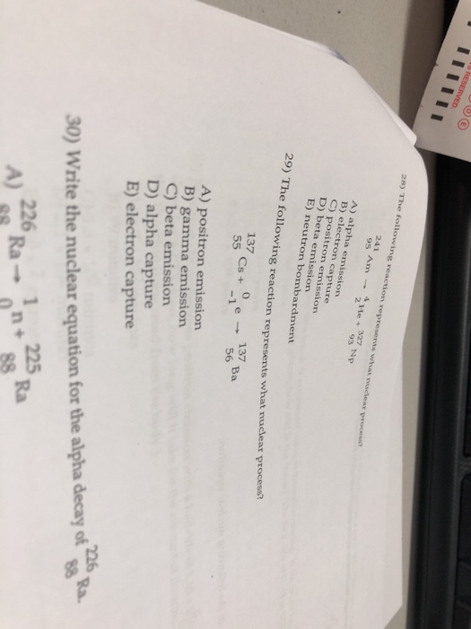 Solved 241 2He+ 322 93 Np A) alpha emission B) electron | Chegg.com