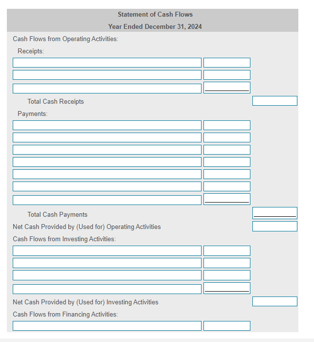 Solved Requirement 1. Prepare the Statement of Cash Flows | Chegg.com