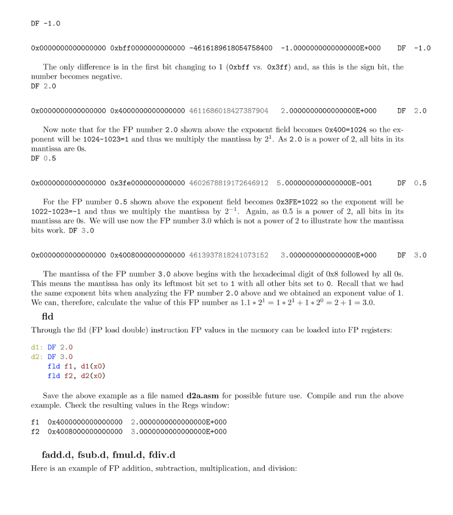 Lab D: Integer Multiplication and Division. Floating | Chegg.com