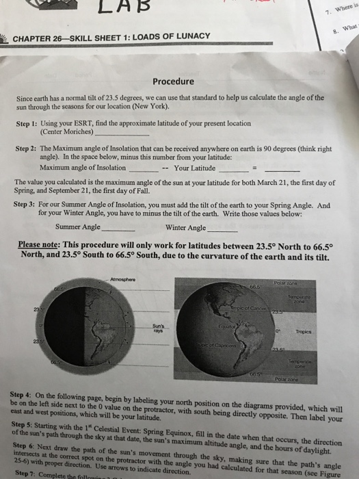 Solved LAB 7. Where is 8. What CHAPTER 26-SKILL SHEET 1: | Chegg.com