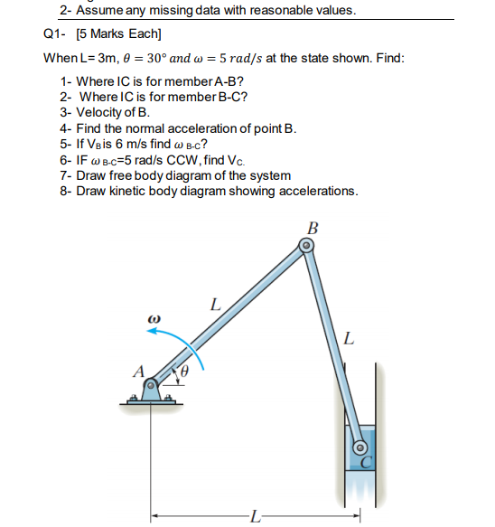 Solved 2- Assume any missing data with reasonable values. | Chegg.com