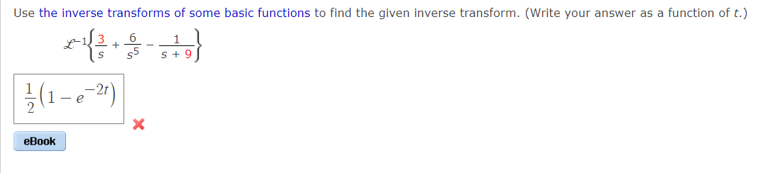 Solved Use the inverse transforms of some basic functions to | Chegg.com