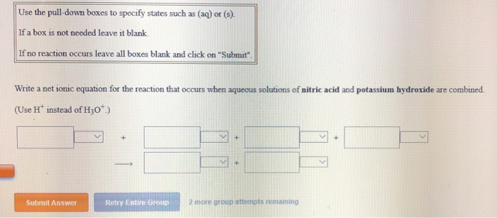 Solved Net Ionic Equations with Acids and Bases Dissociate | Chegg.com