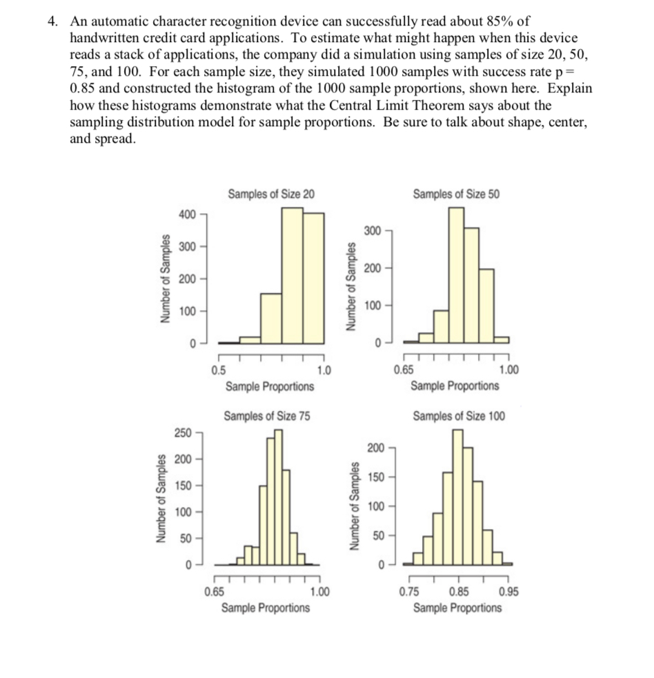 Solved 4. An automatic character recognition device can | Chegg.com