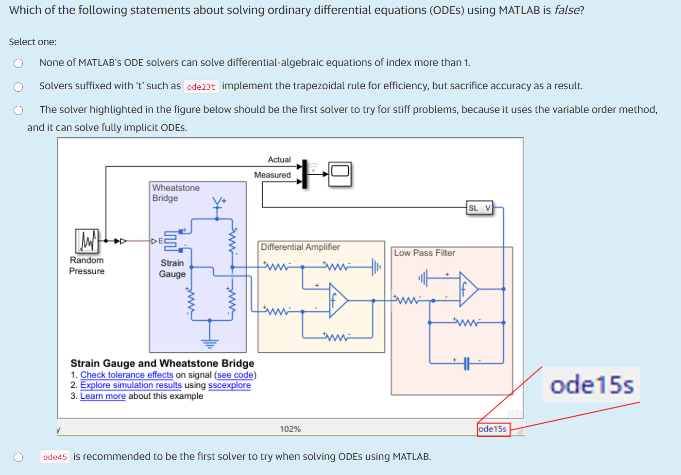 Solved Which of the following statements about solving | Chegg.com