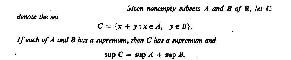 Solved Given nonempty subsets A and B of R, let C denote the | Chegg.com