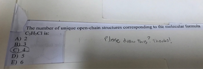 Solved The number of unique open-chain structures | Chegg.com