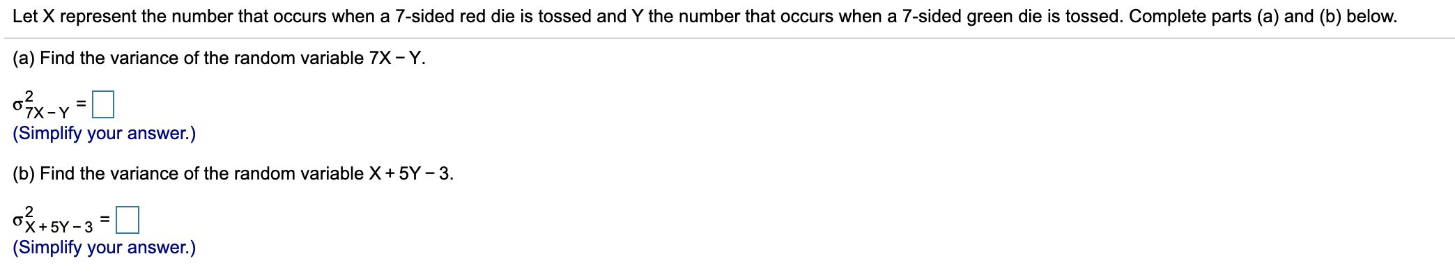 Solved Let X represent the number that occurs when a 7-sided | Chegg.com
