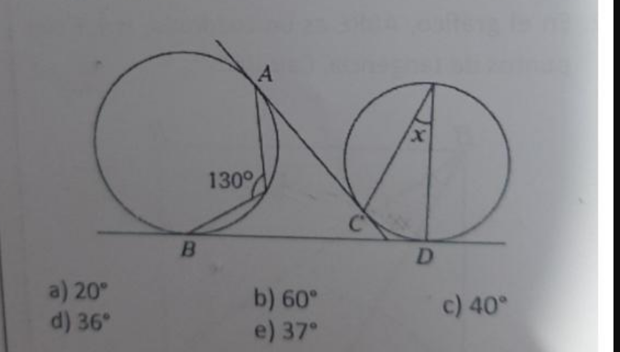 Solved In the figure, A, B, C and D are points of tangency, | Chegg.com