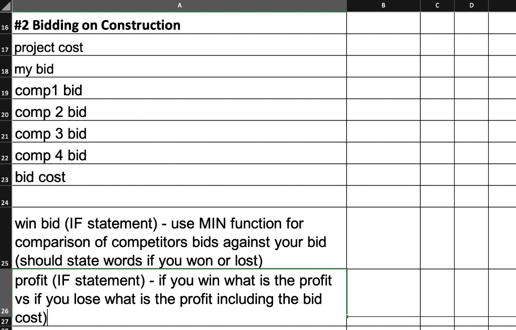Solved 2. You are bidding on a construction project. The low | Chegg.com