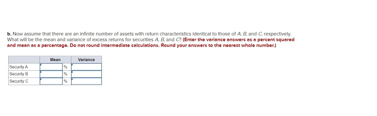 Solved Problem 10-8 Assume that security returns are | Chegg.com