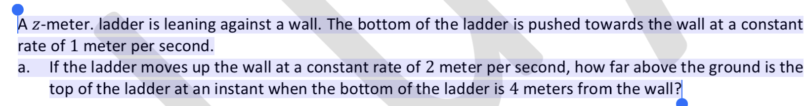 Solved A z-meter. ladder is leaning against a wall. The | Chegg.com
