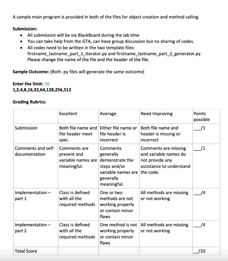 Solved Topics: Implementing a user-defined iterable class | Chegg.com