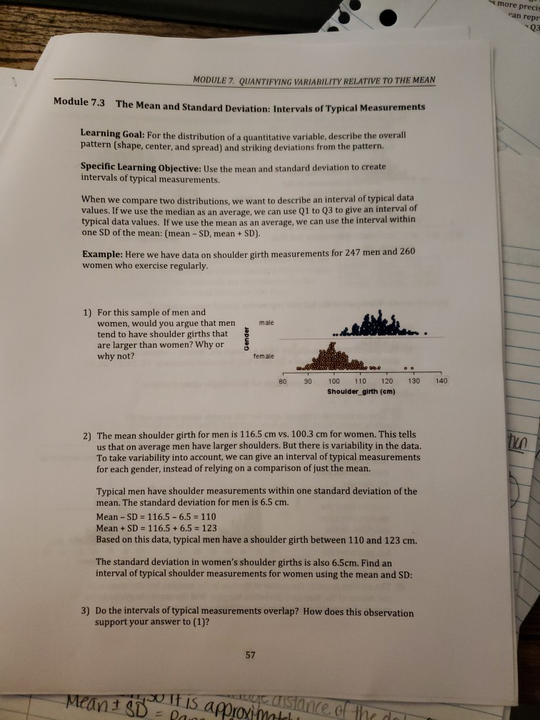 Solved more precis ran repr Q3 MODULE 7. QUANTIFYING | Chegg.com