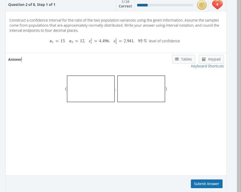 Solved Construct a confidence interval for the ratio of the | Chegg.com