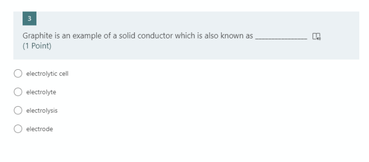 Solved 3 Graphite is an example of a solid conductor which | Chegg.com