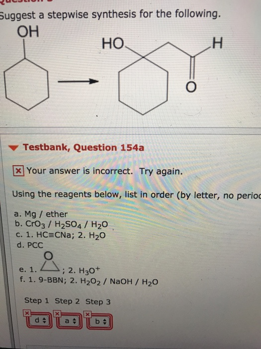 Solved Suggest a stepwise synthesis for the following он HO | Chegg.com
