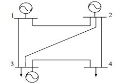 Solved For a 4-bus power system, bus 1 is the swing bus with | Chegg.com