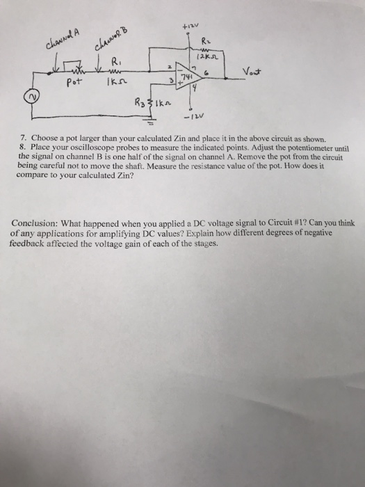 Solved Inverting Amplifier Lab Reference: Textbook section | Chegg.com