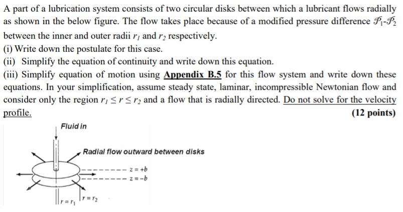 Solved A part of a lubrication system consists of two | Chegg.com