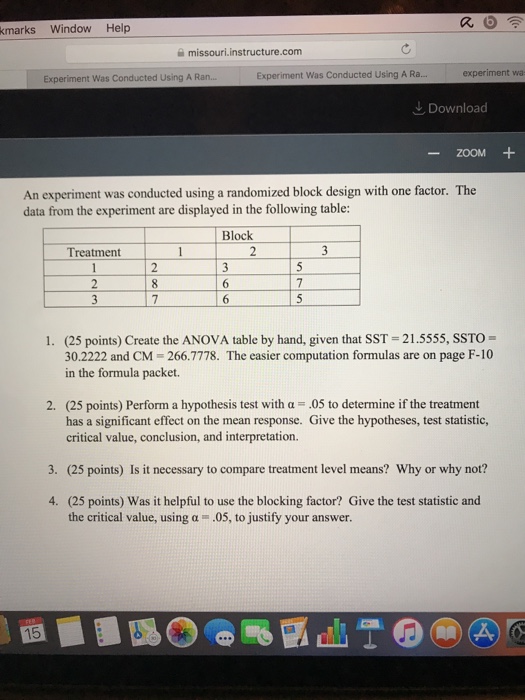 Solved kmarks Window Help missouri.instructure.com | Chegg.com