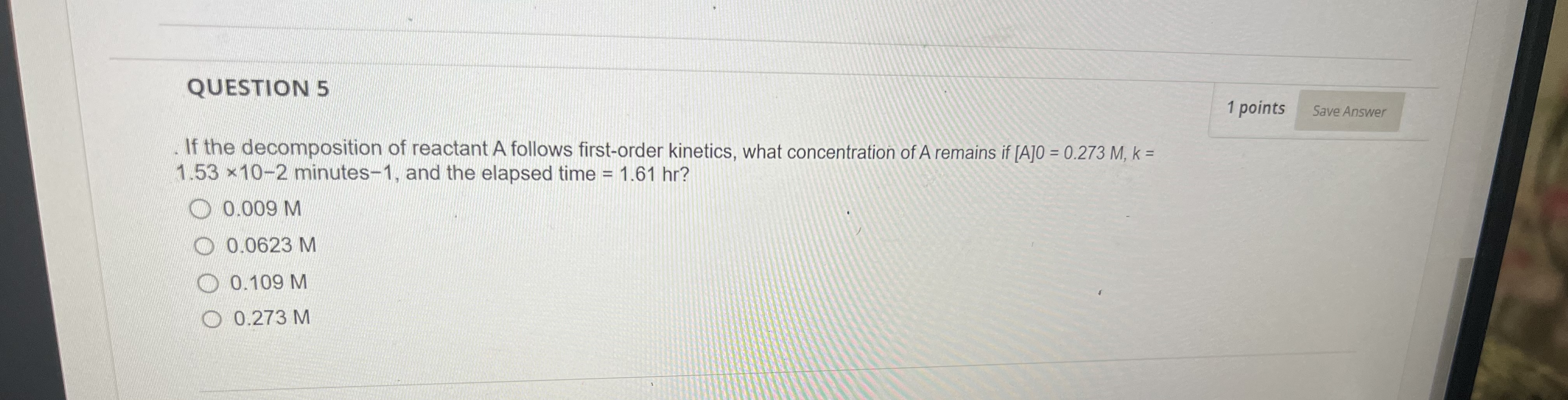 Solved . If the decomposition of reactant A follows | Chegg.com