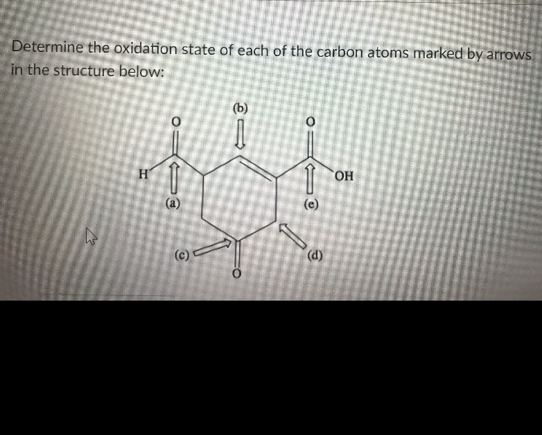 Solved Determine The Oxidation State Of Each Of The Carbon