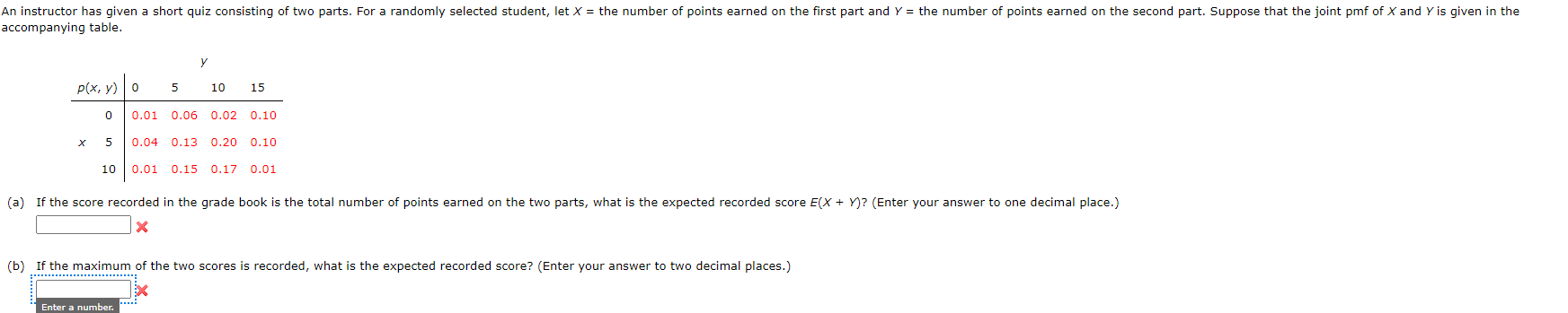 Solved An instructor has given a short quiz consisting of | Chegg.com