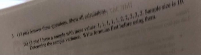 Solved 1 (13 pes) Answer these questions. Show all | Chegg.com