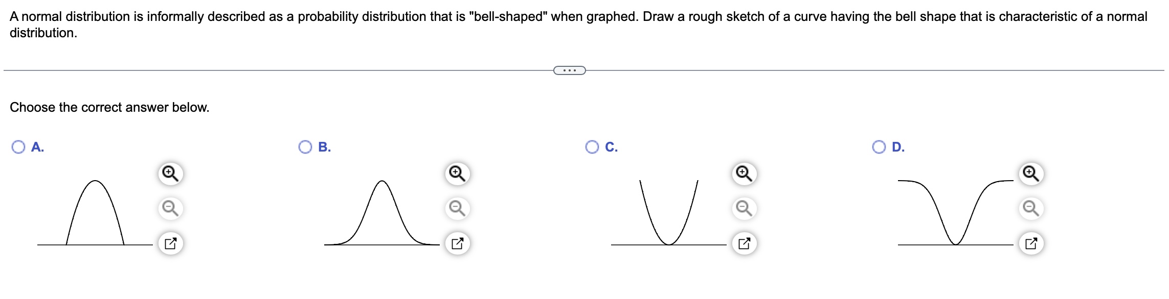 Solved Choose the correct answer below. A. B. B. C. C. D. | Chegg.com