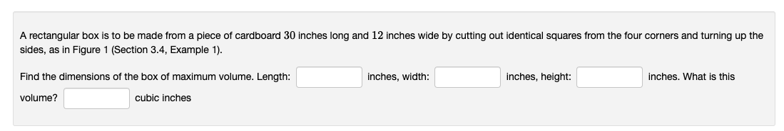 Solved A rectangular box is to be made from a piece of | Chegg.com