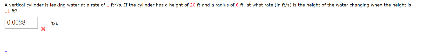 Solved 11ft ? xft/s | Chegg.com