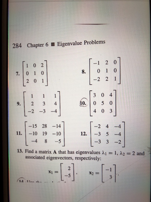 Solved Exencises 1-2. Determine whether x is an eigenvector | Chegg.com