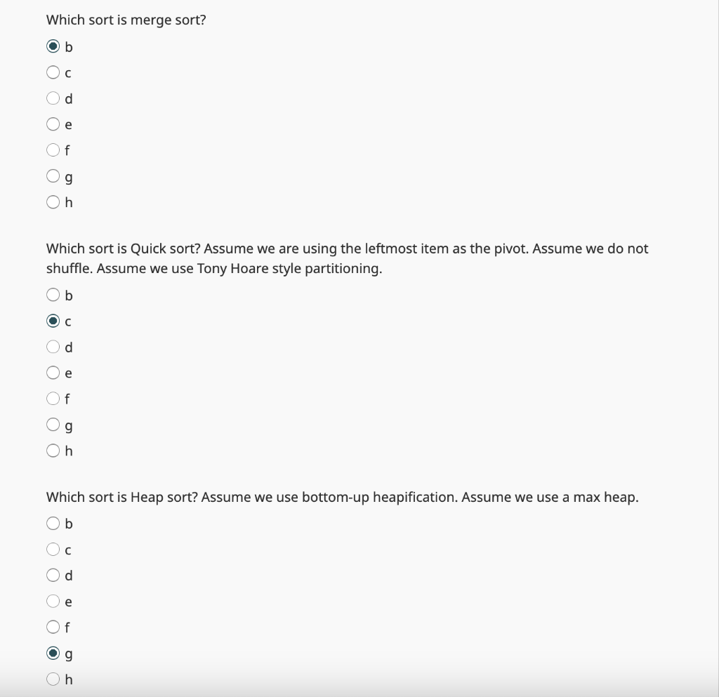 Solved In each column below, we give the intermediate | Chegg.com