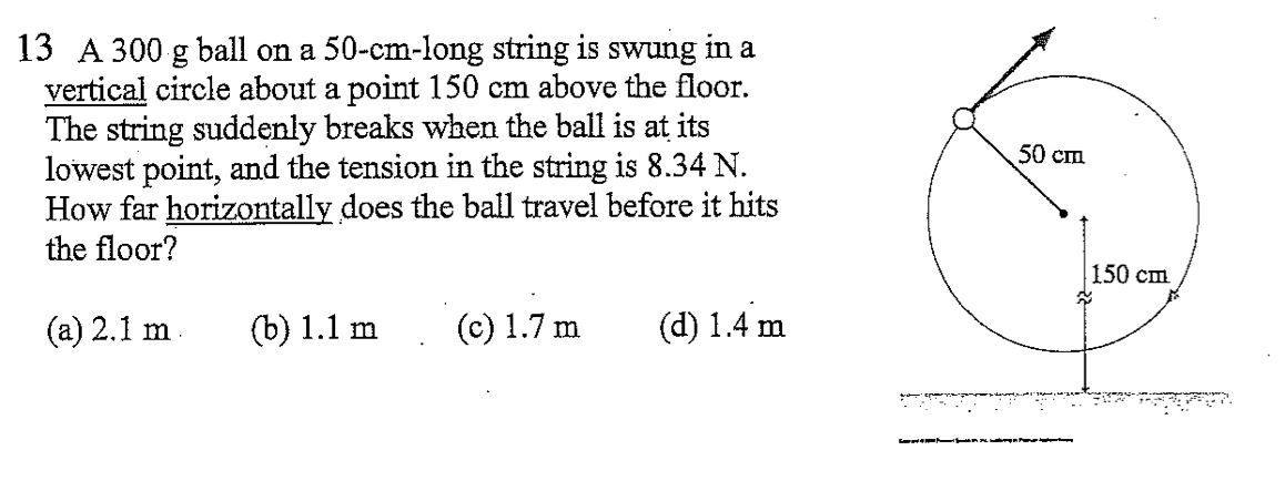 Solved A 300 g ball on a 50 cm long string is swung in a | Chegg.com