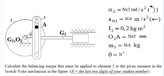 Calculate the balancİng torque that must be applİed | Chegg.com