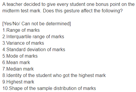 Solved A teacher decided to give every student one bonus | Chegg.com