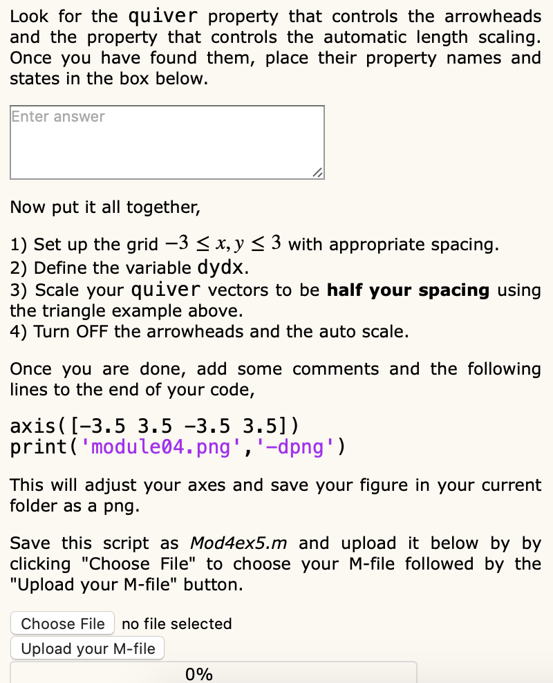 Look for the quiver property that controls the | Chegg.com