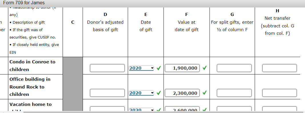 Note: This problem is for the 2020 tax year.James A. | Chegg.com