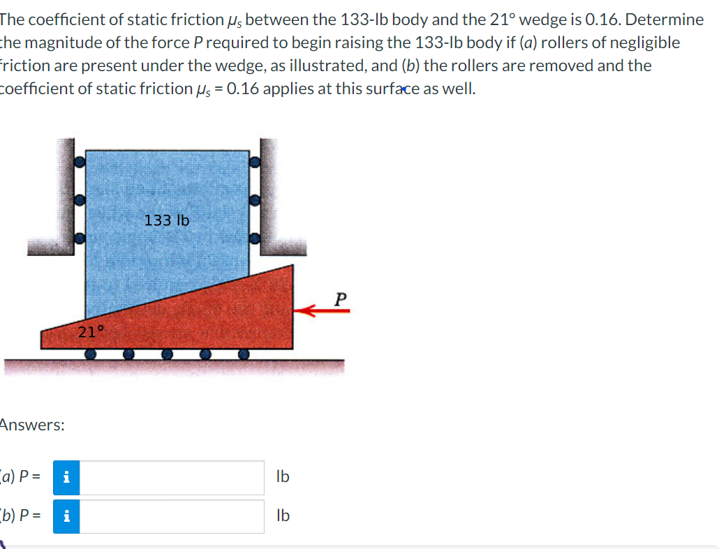 Solved The coefficient of static friction μs between the 133 | Chegg.com