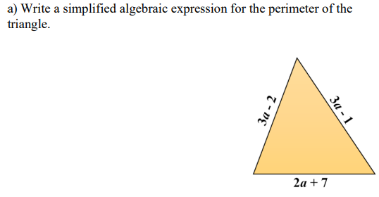 Solved a) ﻿Write a simplified algebraic expression for the | Chegg.com