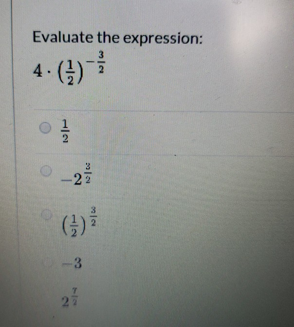 Solved Evaluate the expression -22 | Chegg.com