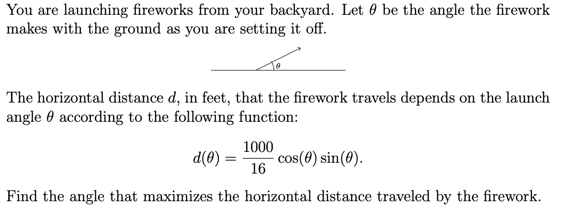 Solved You are launching fireworks from your backyard. Let | Chegg.com