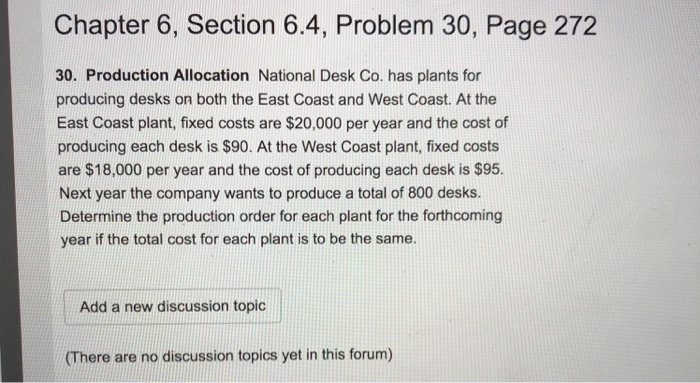 Solved Chapter 6, Section 6.4, Problem 30, Page 272 30. | Chegg.com