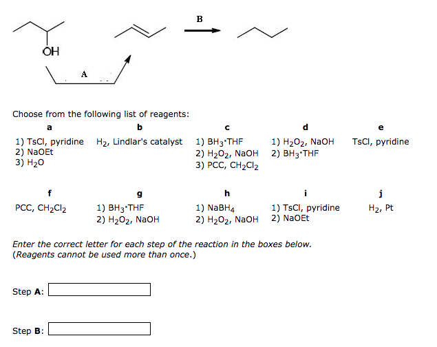 Solved Identify the reagents necessary to accomplish each of | Chegg.com