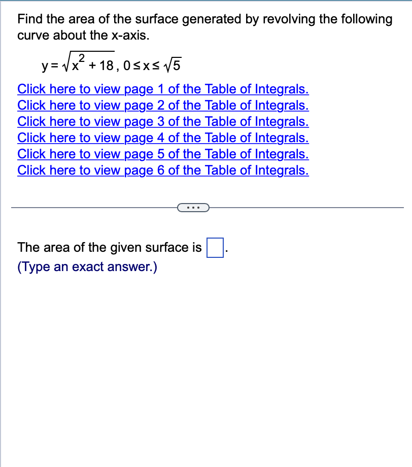 Solved Find the area of the surface generated by revolving | Chegg.com