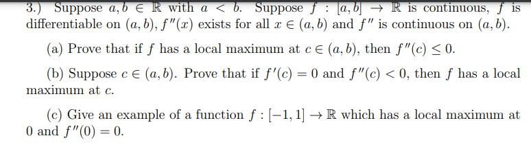 Solved 3.) Suppose a,b∈R with a | Chegg.com